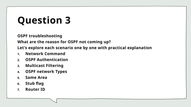 OSPF Interview Question and Answer - CCNA | PPT
