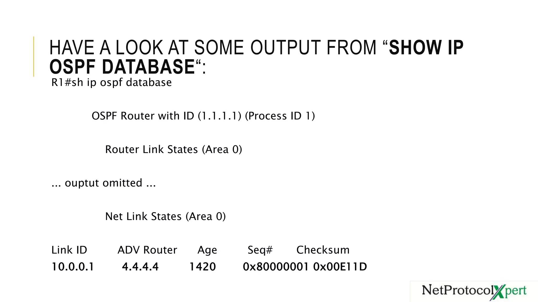 OSPF Network LSA (Type 2 LSA) | PPTX | Computer Networking | Computing