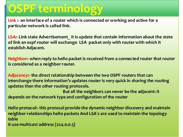 Ospf new