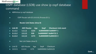 OSPF Router LSA (Type 1) | PPTX
