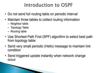 Upload a presentation to download Open shortest path first (ospf) | PPTX