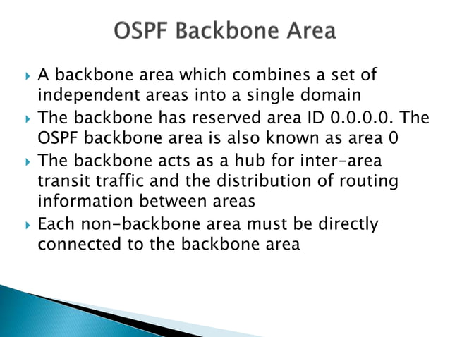The OSPF (Open Shortest Path First) protocol is one of a family of IP ...