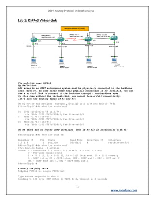 Ospf routing protocol | PDF