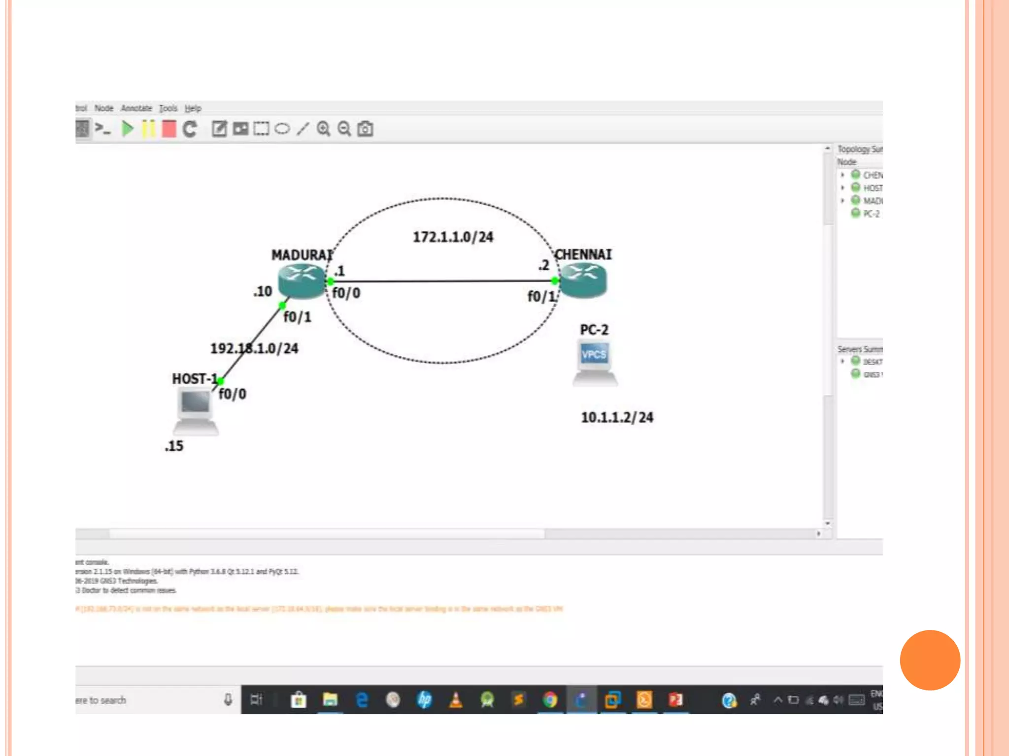 Ospf Routing Protocol In Gns3 Pptx Computer Networking Computing