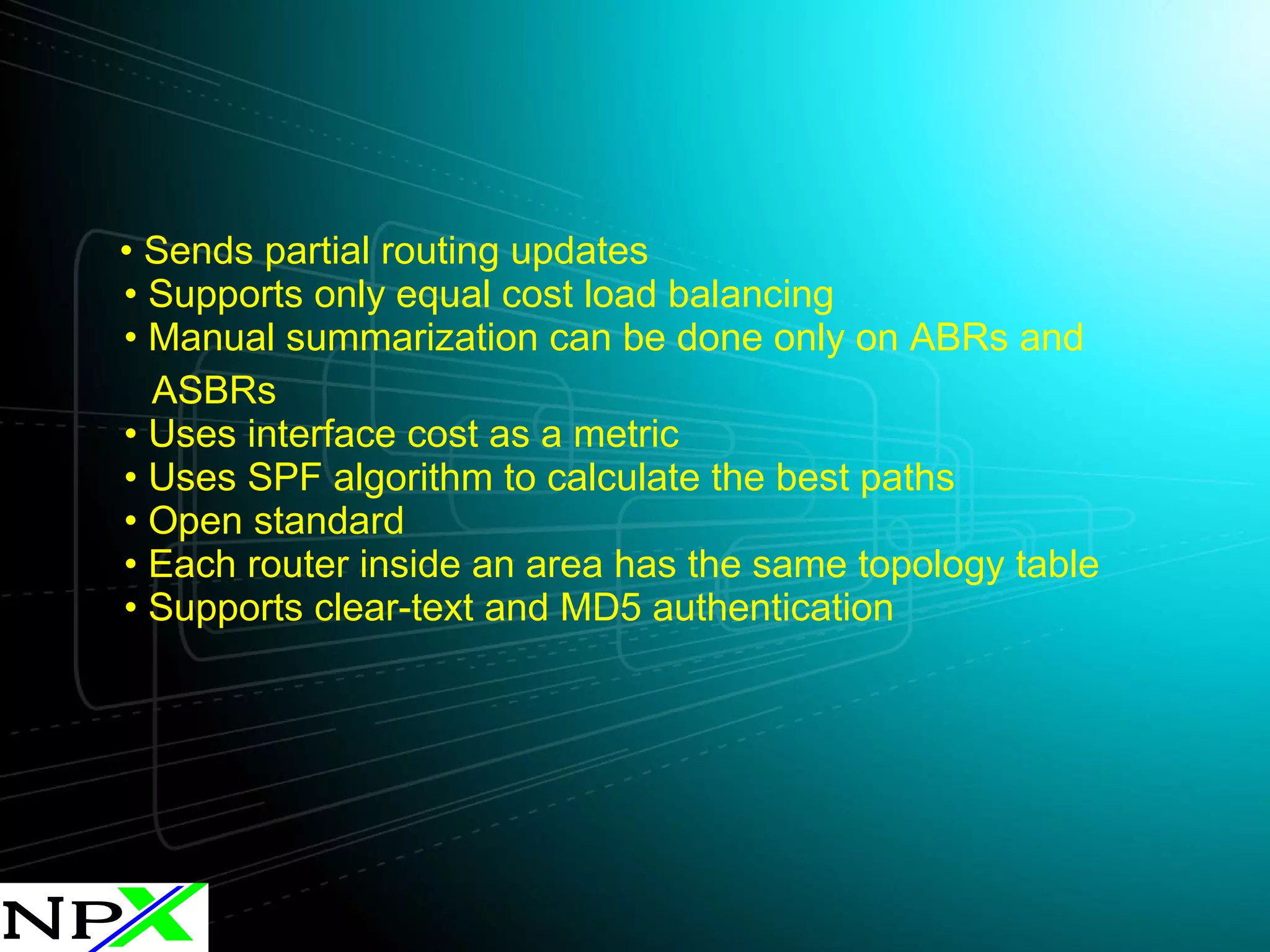 OSPF summary & Differences between OSPF and EIGRP | PPT