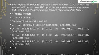 OSPF Summary LSA (Type 3 LSA) | PPTX
