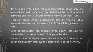 OSPF Summary LSA (Type 3 LSA) | PPTX