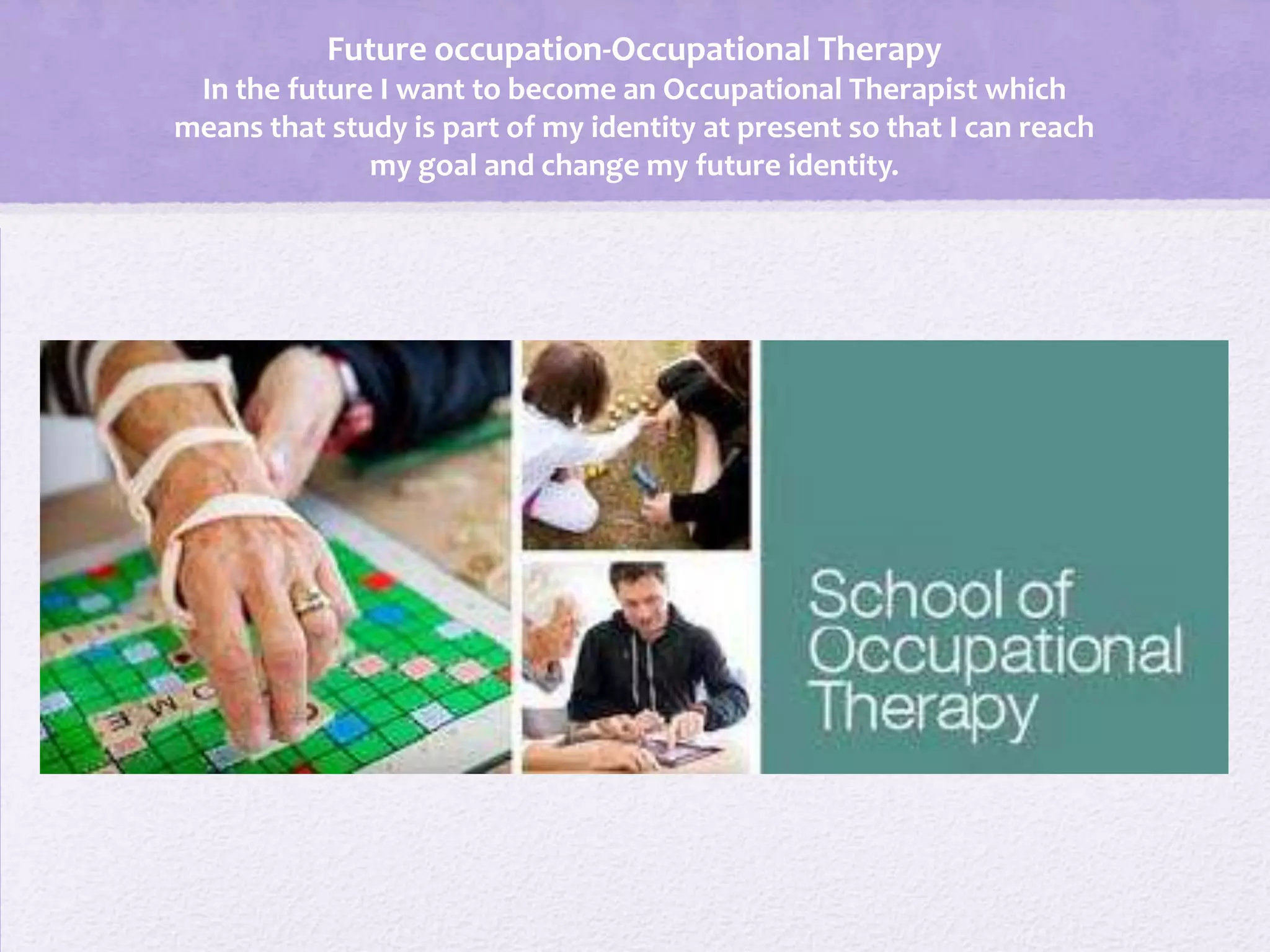 OS My Occupational identity | PPT