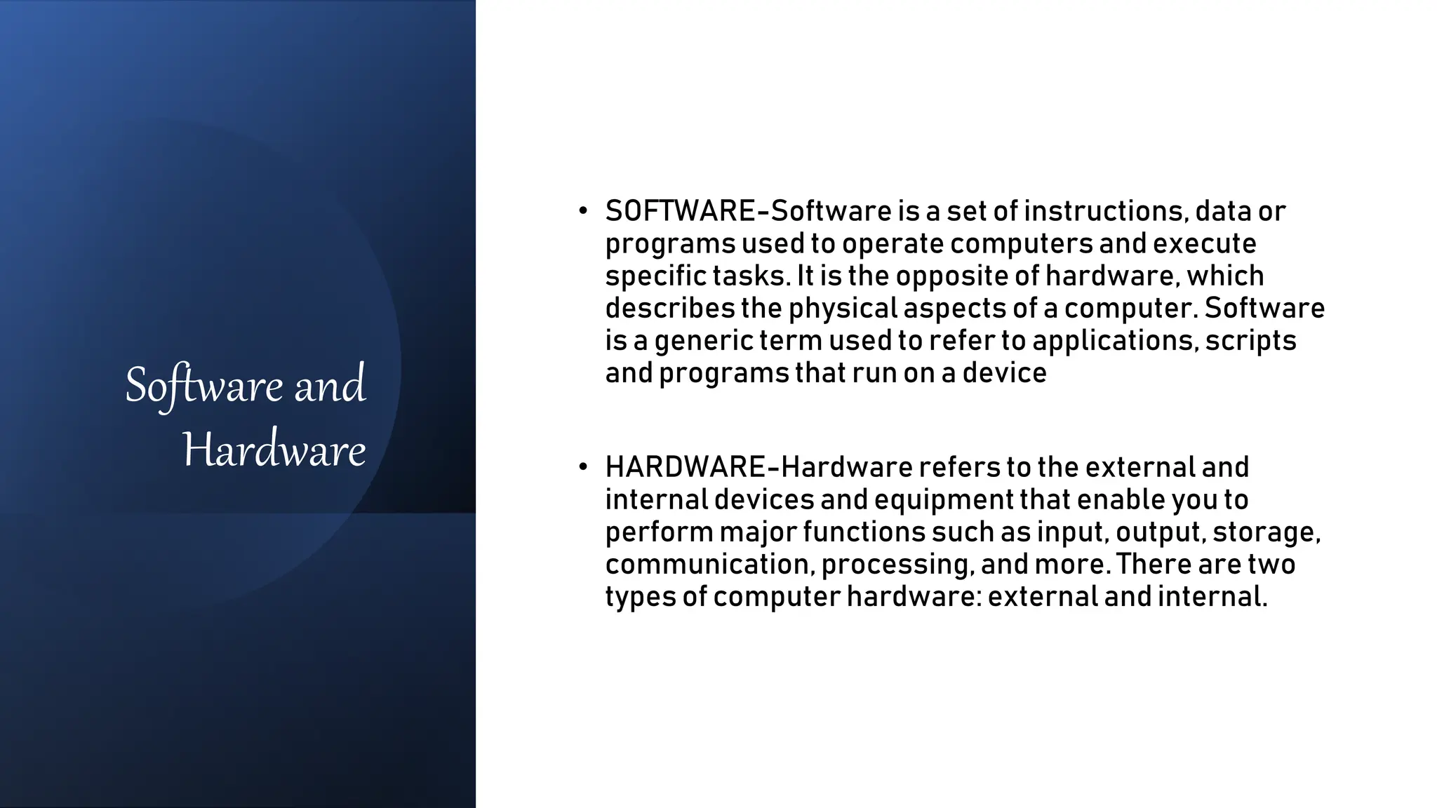 Study of software ware and hardware requirements. | PPTX