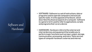 Study of software ware and hardware requirements. | PPTX