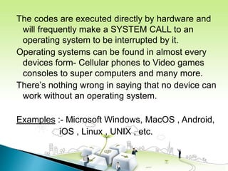 PLAYSTATION OPERATING SYSTEM | PPTX