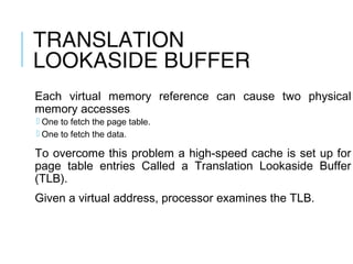Translation Lookaside Buffer & Inverted Page Table | PPT