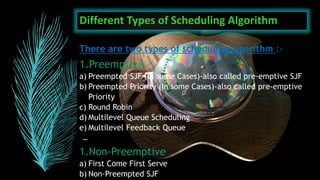 scheduling algorithm | PPTX