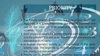 scheduling algorithm | PPTX
