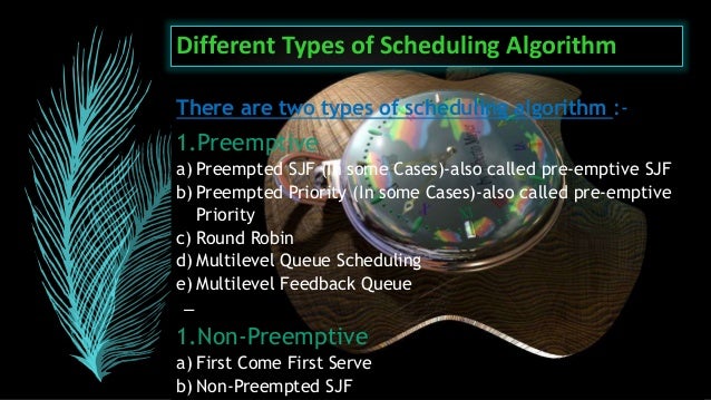 scheduling algorithm