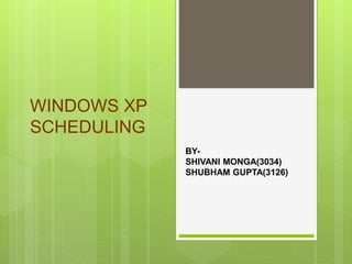 windows xp scheduling | PPTX