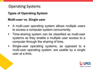 Os ppt | PPTX | Operating Systems | Computer Software and Applications