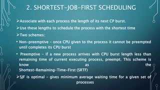 CPU Scheduling | PPT