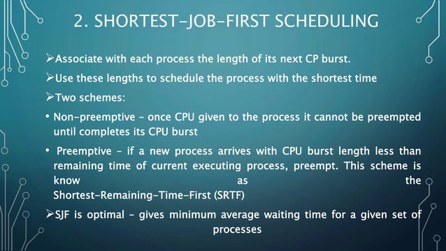 CPU Scheduling | PPT