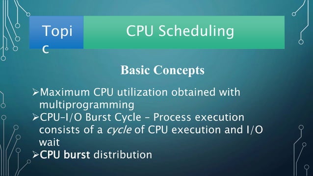 CPU Scheduling | PPT CPU Scheduling | PPT