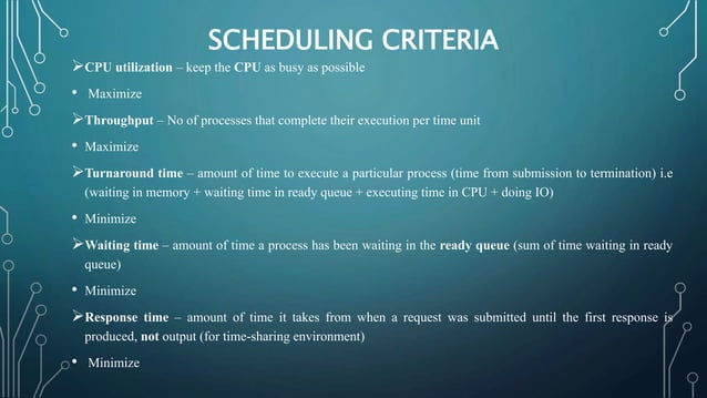 CPU Scheduling | PPT CPU Scheduling | PPT