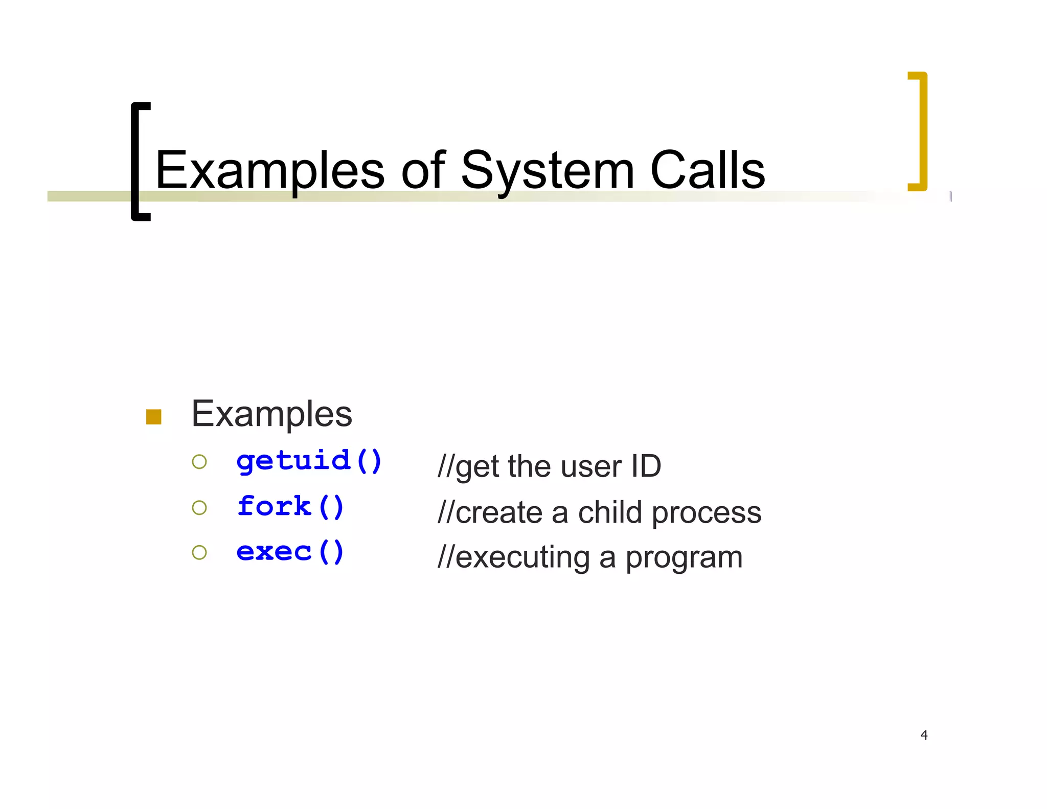System calls operating system ppt by rohit malav | PPT System calls operating system ppt by rohit malav | PPT