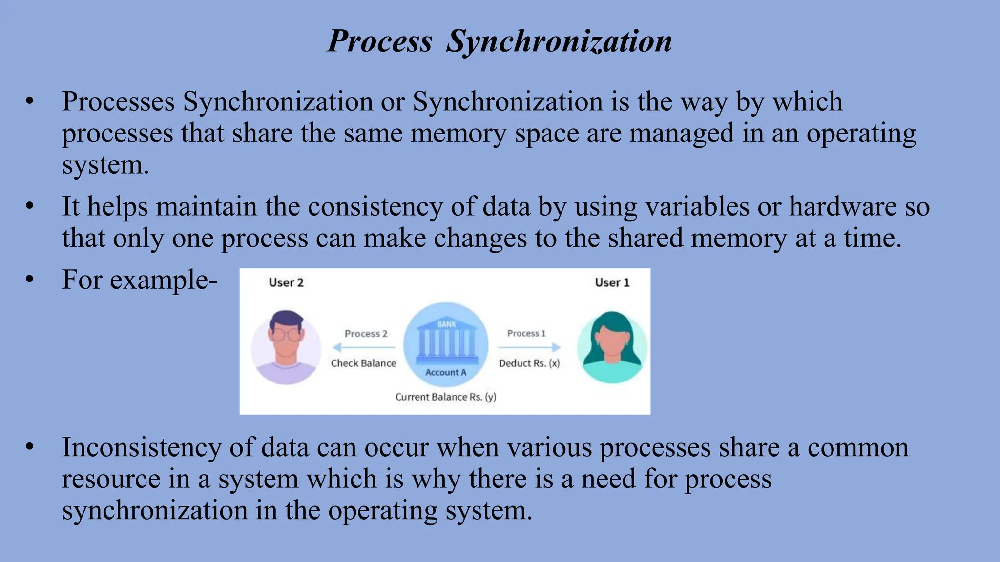 Process Synchronisation And Producer Consumer Problem Operating System Pptx Operating