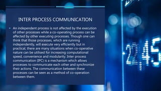 Inter Process Communication | PPTX | Computing | Technology & Computing