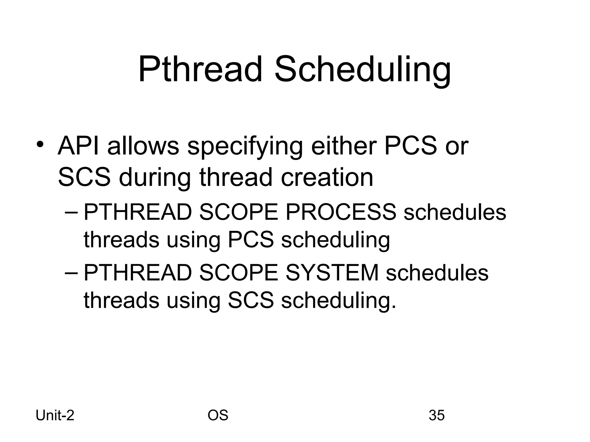 OS Process and Thread Concepts | PPT