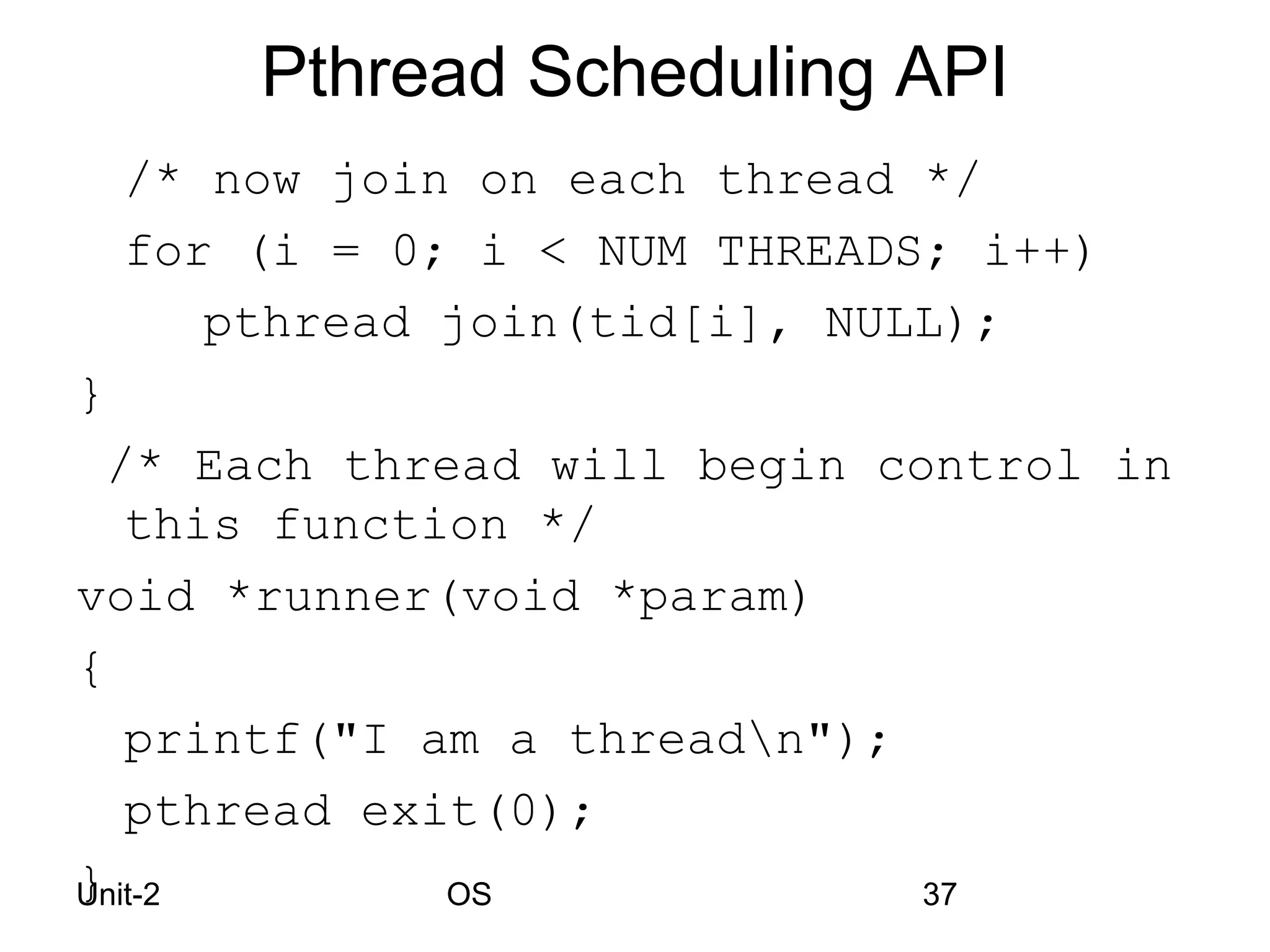 OS Process and Thread Concepts | PPT