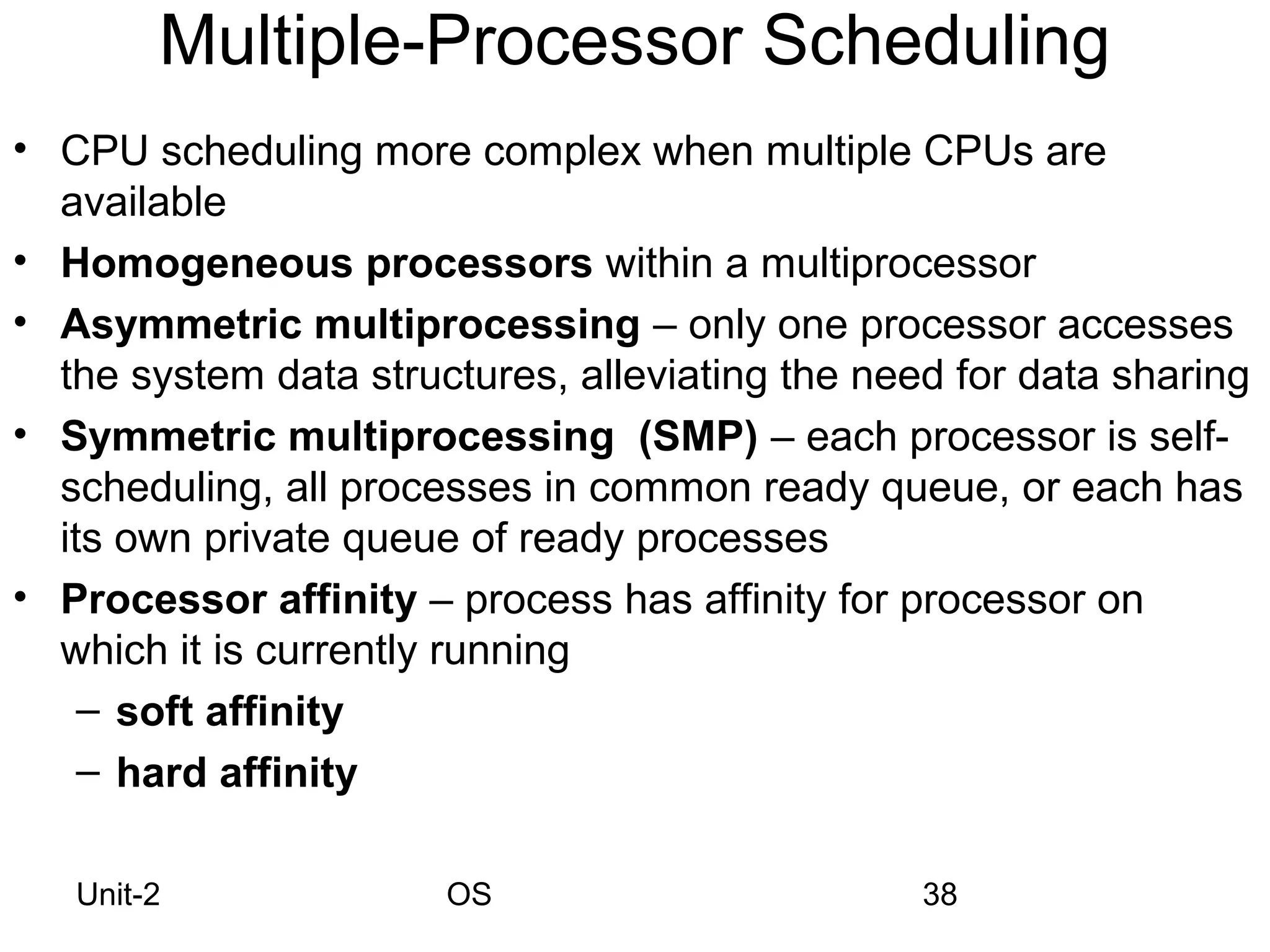 OS Process and Thread Concepts | PPT