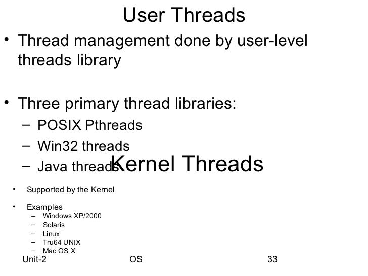 OS Process and Thread Concepts OS Process and Thread Concepts