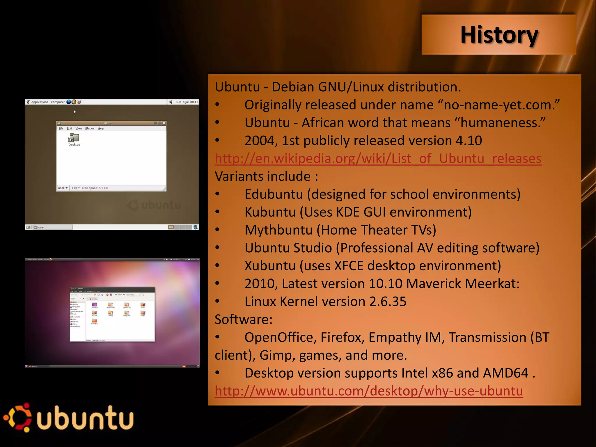 Ubuntu OS Presentation | PDF