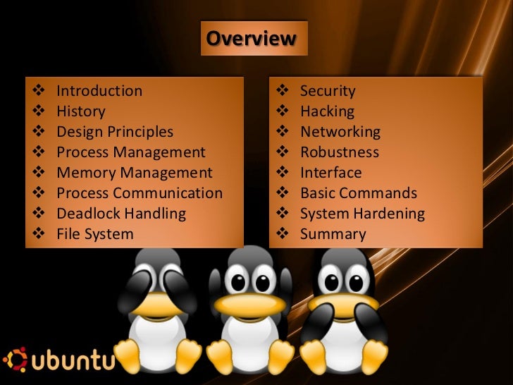 Ubuntu OS Presentation