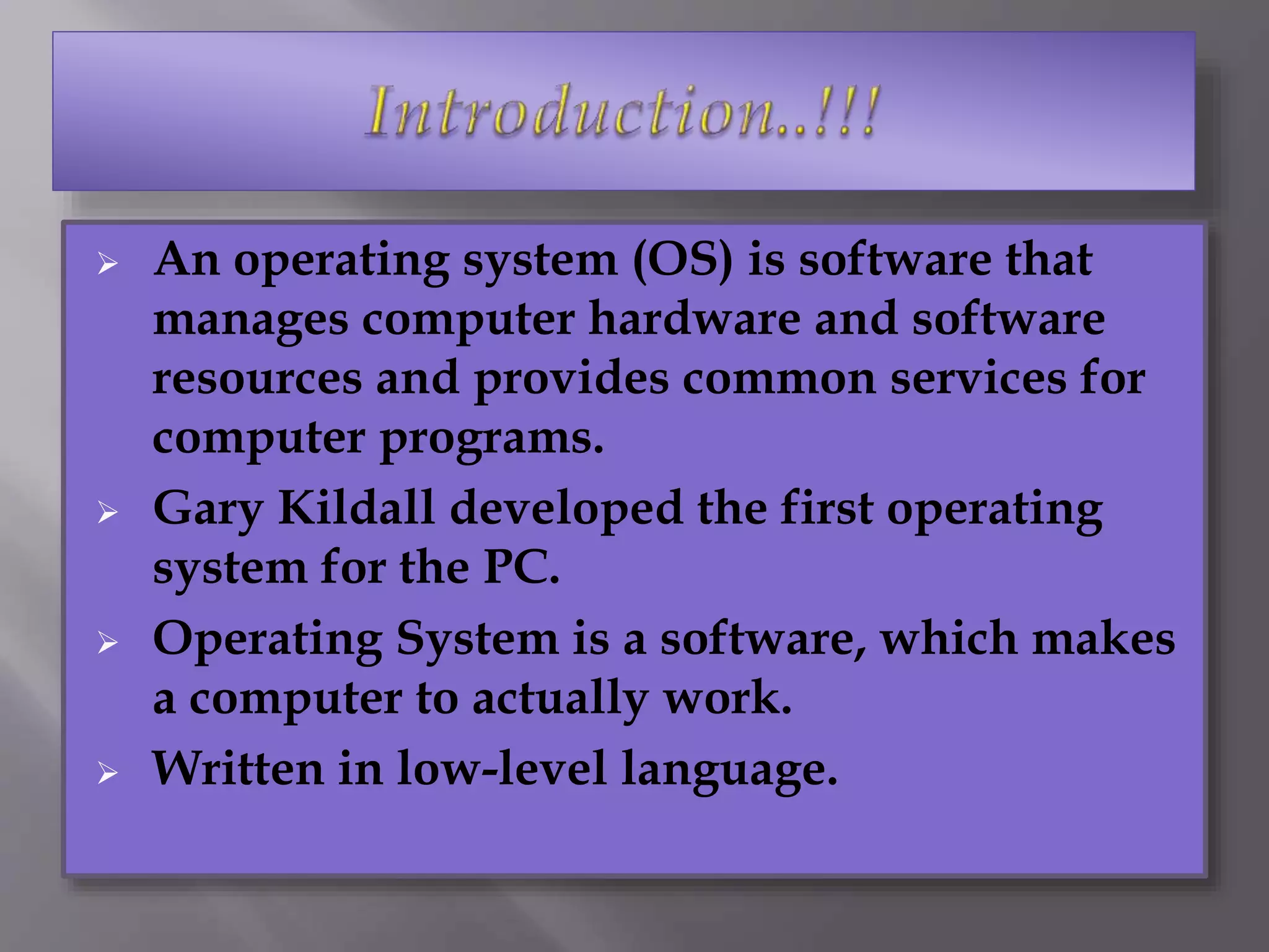 Os presentation | PPTX