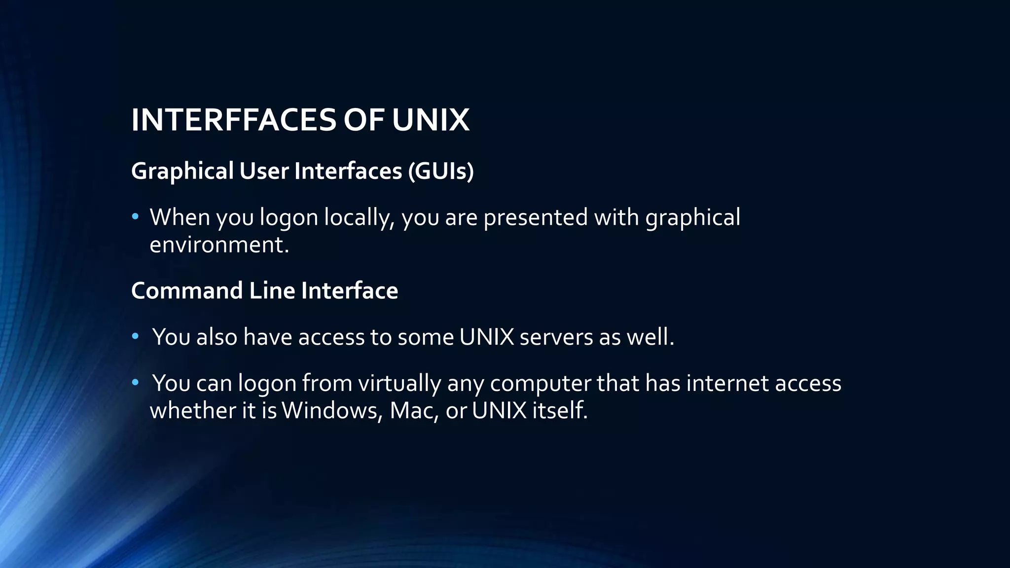 UNIX Operating System | PPT
