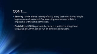 UNIX Operating System | PPT