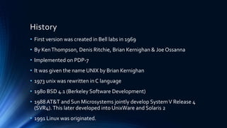 UNIX Operating System | PPT