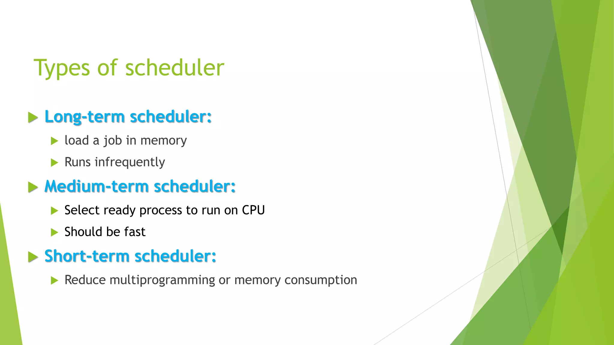 Scheduling Algorithms Ppt