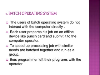 Operating System Introduction | PPTX