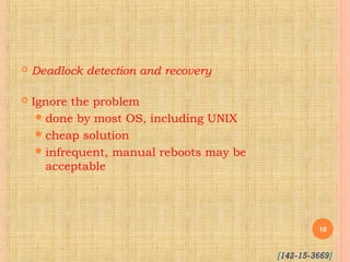 Operating System: Deadlock | PPT