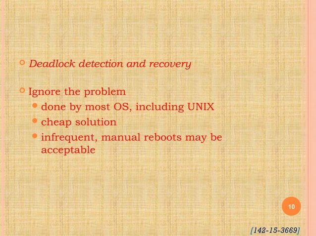 Operating System Deadlock Ppt Operating Systems Computer Software And Applications