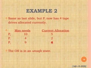 Operating System: Deadlock | PPT