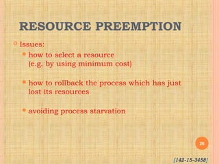 Operating System: Deadlock | PPT
