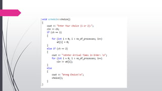 Round Robin Scheduling Algorithm (Simulation) | PPTX