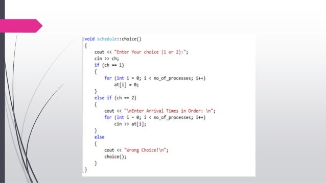 Round Robin Scheduling Algorithm Simulation