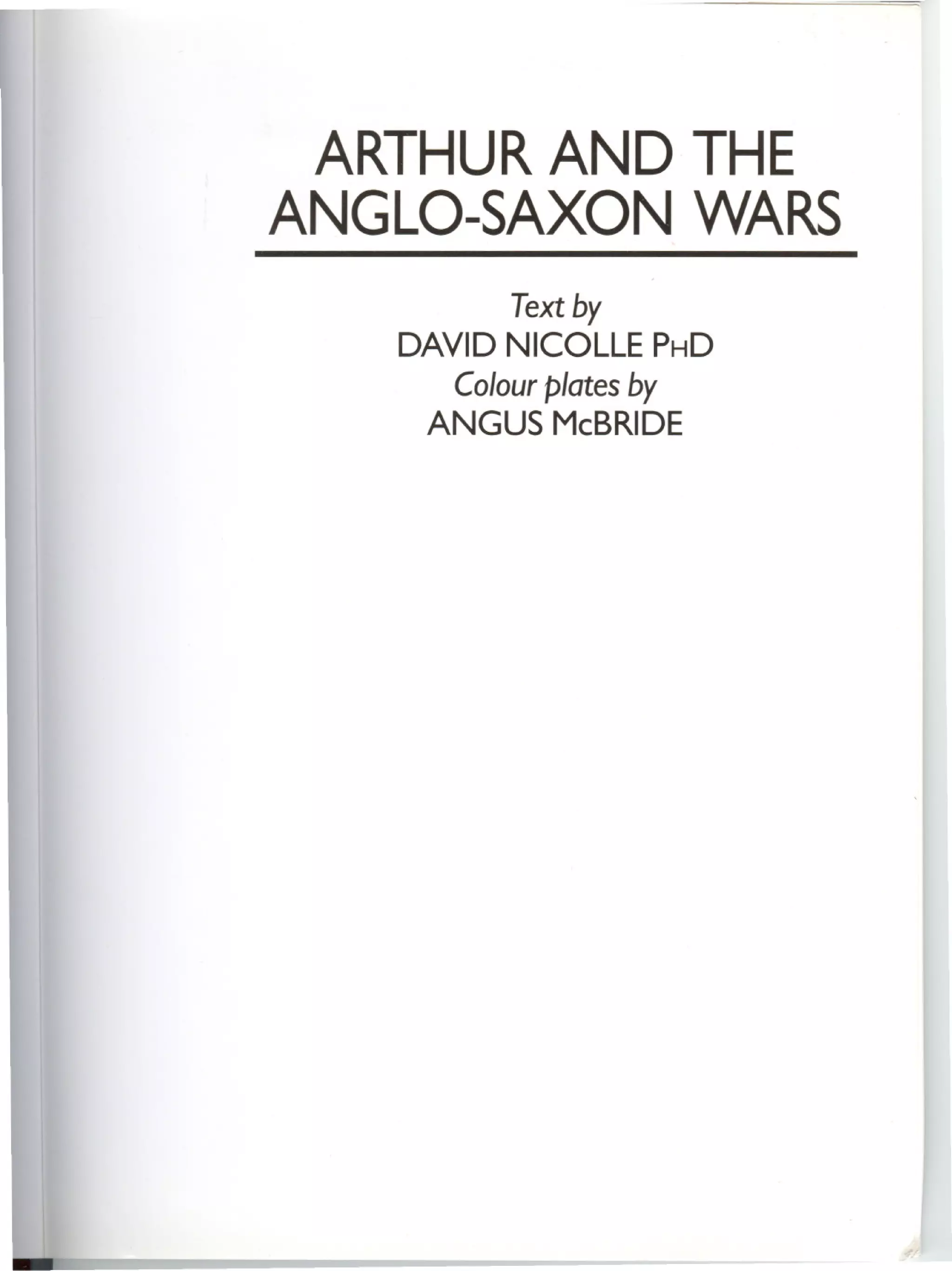Osprey history plates - Arthur and the Anglo-Saxon wars | PDF