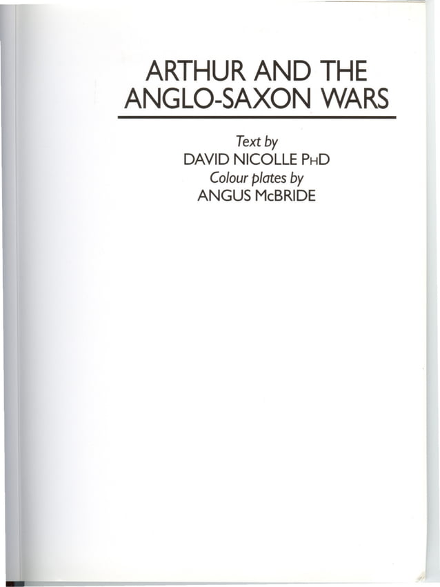 Osprey history plates - Arthur and the Anglo-Saxon wars | PDF