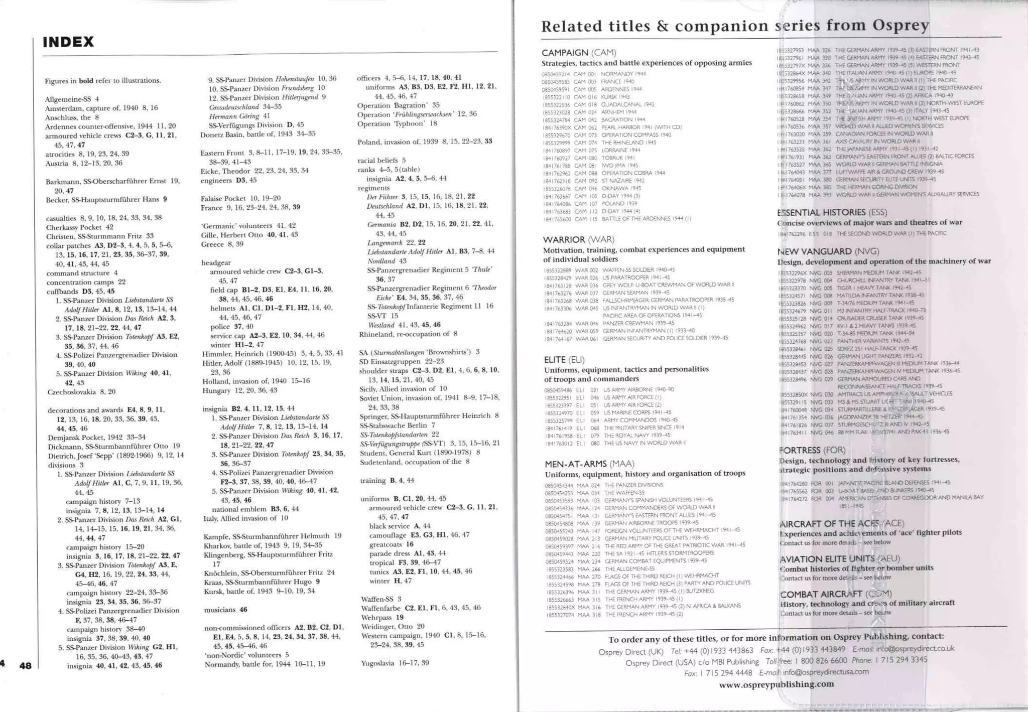 The Waffen SS 1. to 5. divisions | PDF