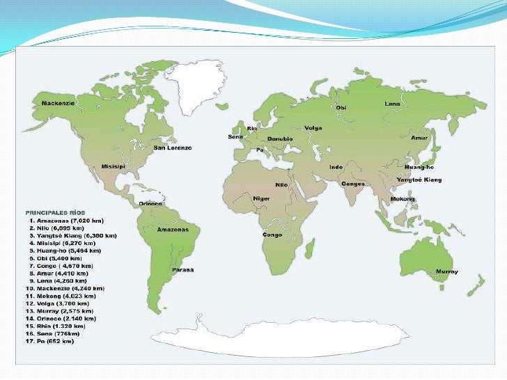 Os Principais Rios e Bacias Mundias